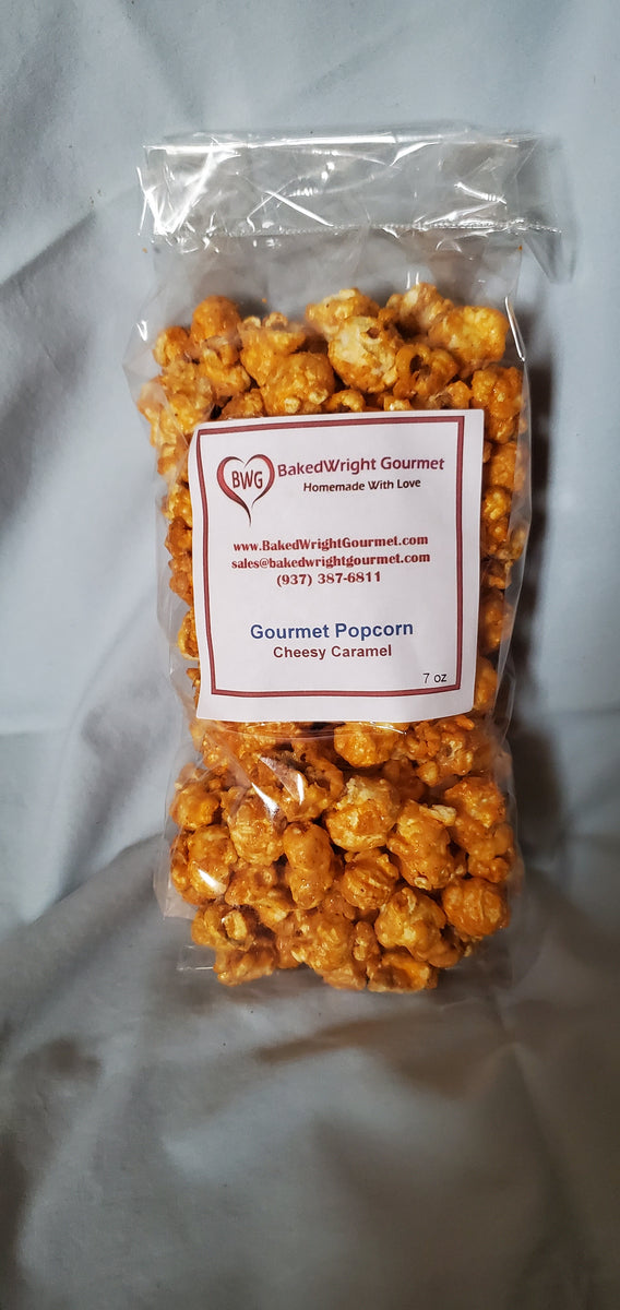 Cheesy Caramel Gourmet Popcorn – BakedWright Gourmet