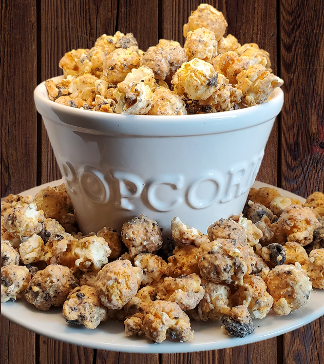 Cookies & Cream Gourmet Popcorn – BakedWright Gourmet